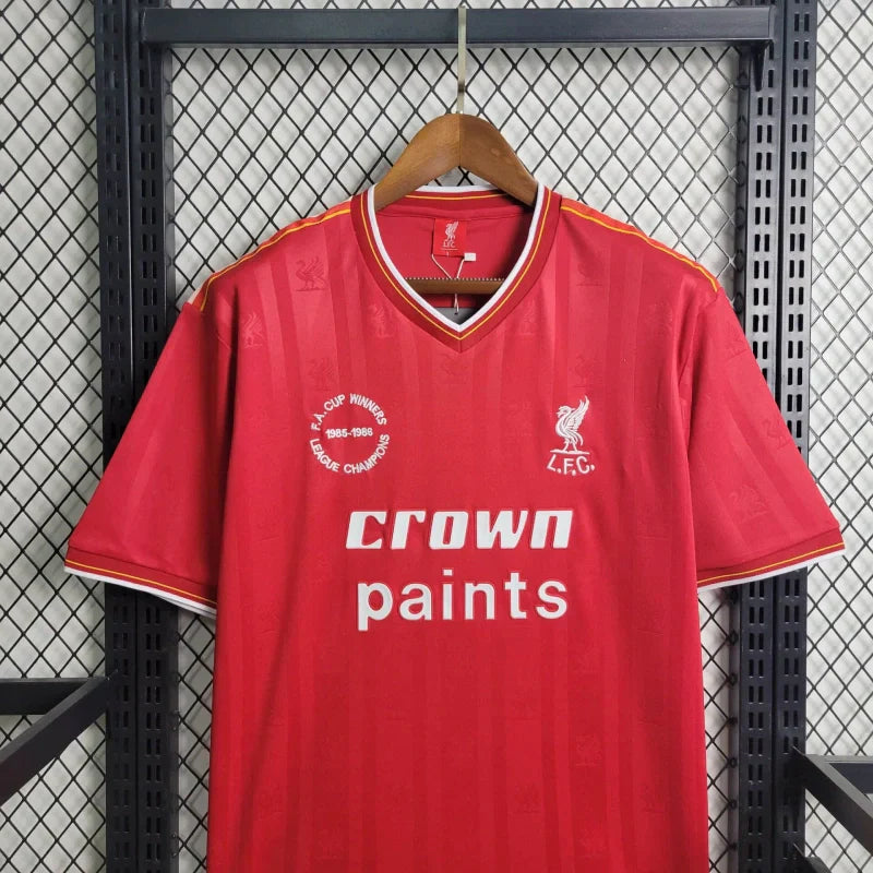 LIVERPOOL HOME RETRO 1985/86 FAN VERSION COMMISSIONED – SOCCER STORE